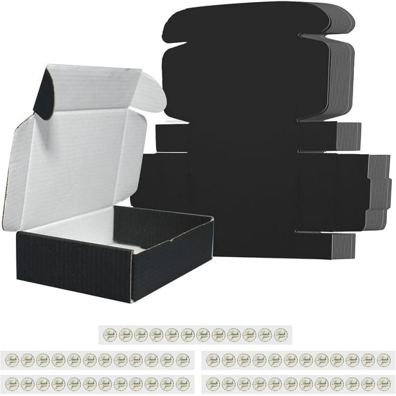 60 Packs Shipping Boxes Cardboard Corrugated Mailer Boxes 6 x 4 x 1.6 ...