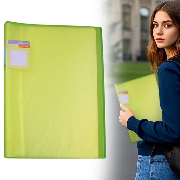 60 Page A3 Art Portfolio Folder, Plastic Presentation Book with ...