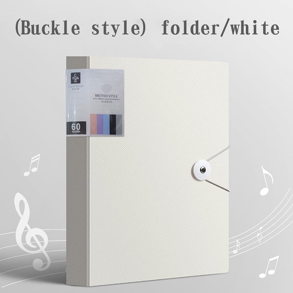 60 Page A4 Data Book, Music Score Folder with Transparent Inserts ...