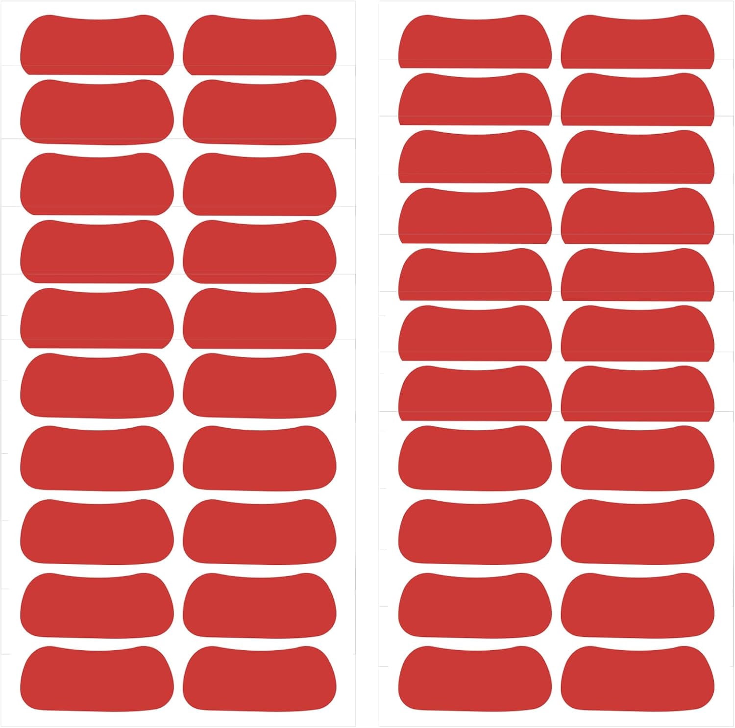 60 Pairs Customizable Eye Black Stickers - Sports & Spirit Parties Face ...