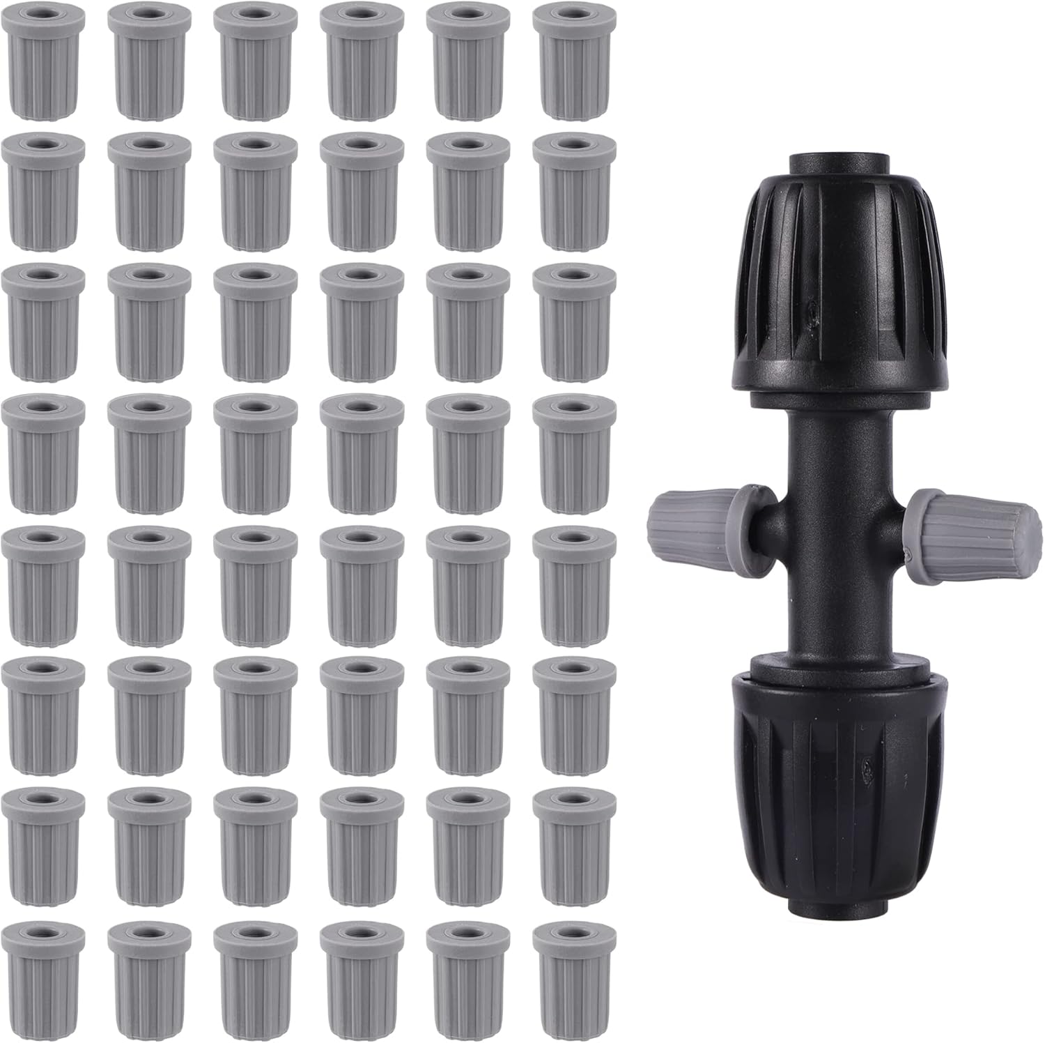 60 Pcs 1/4 Inch Barbed Connector End Caps Rubber Plugs for 1/4 Inch ...