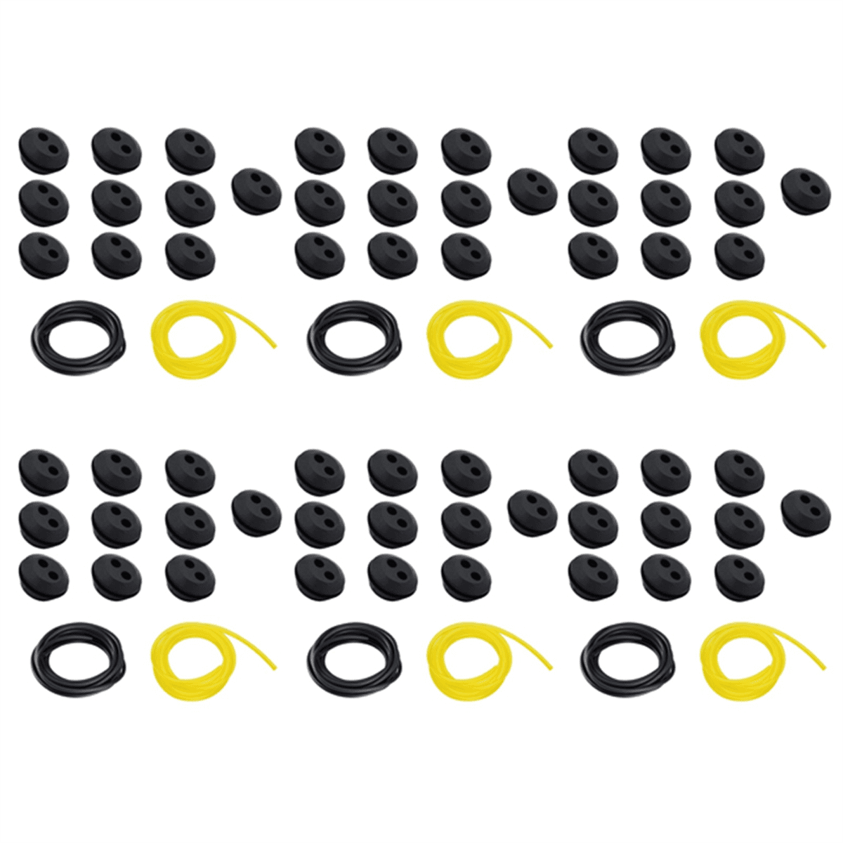 60 Pcs 2 Holes Tank Grommet Rubber with Line Pipe for Brush Cutter ...