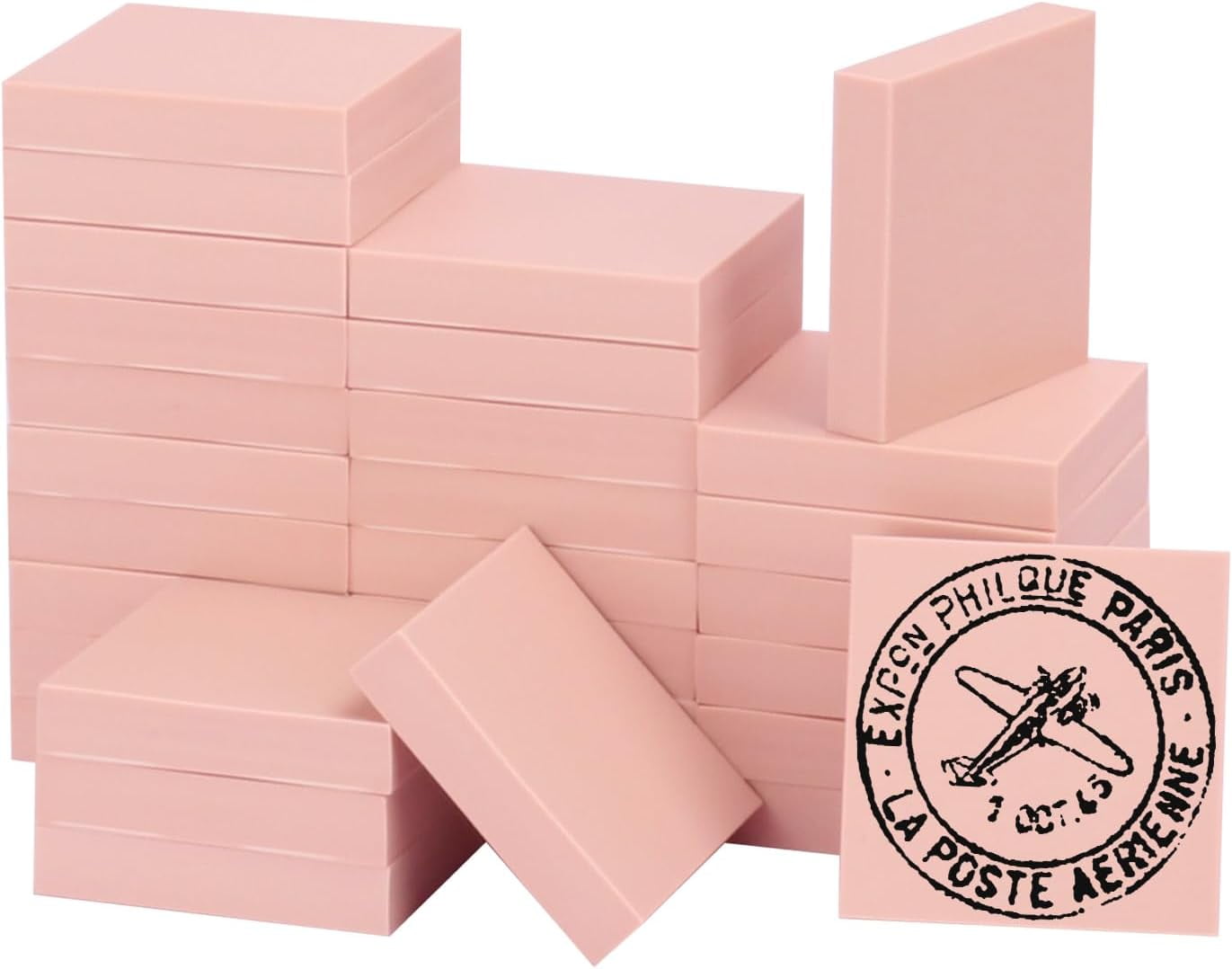 60 Pcs 2"x2" Rubber Carving Blocks, Linoleum Blocks, Stamp Carving ...