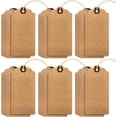 60 Pcs 4 3/4-in x 2 3/8-in Blank Large Paper Gift Tags with String and ...