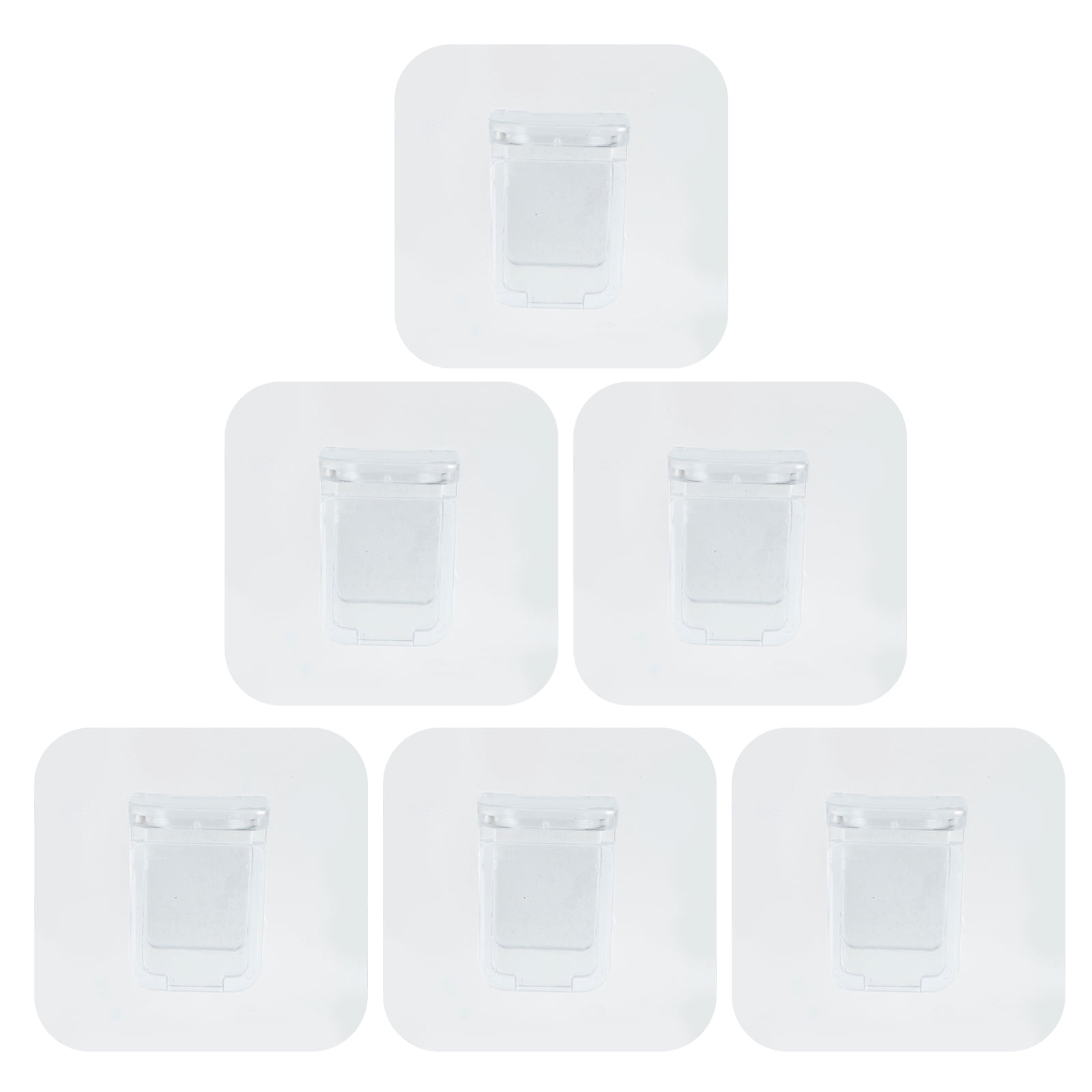 60 Pcs Adhesive Support Shelf Bracket Wardrobe Partition Layer Fixed ...