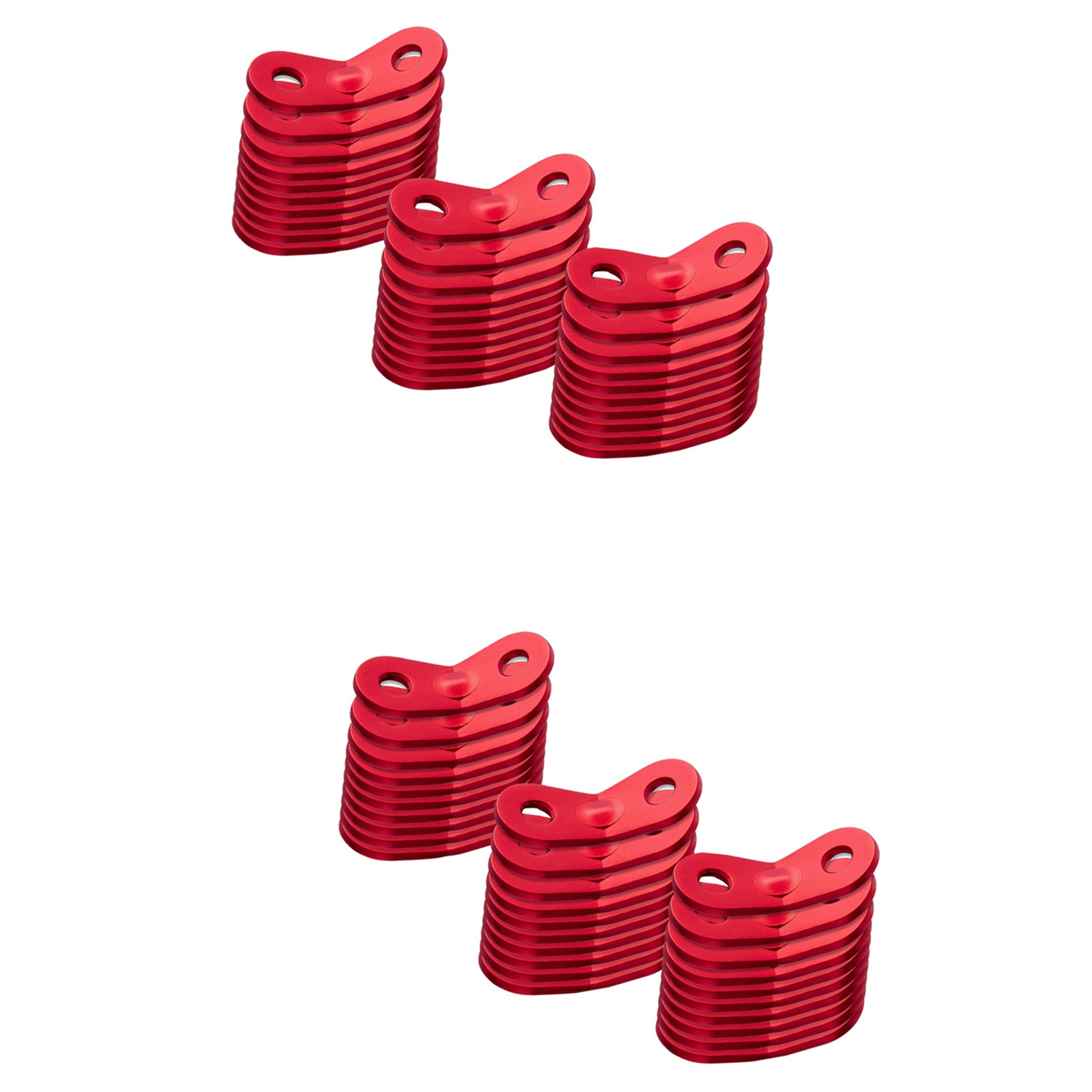 60 Pcs Aluminum Alloy Rope Cord Adjuster,Tent Tensioners Rope Adjuster ...