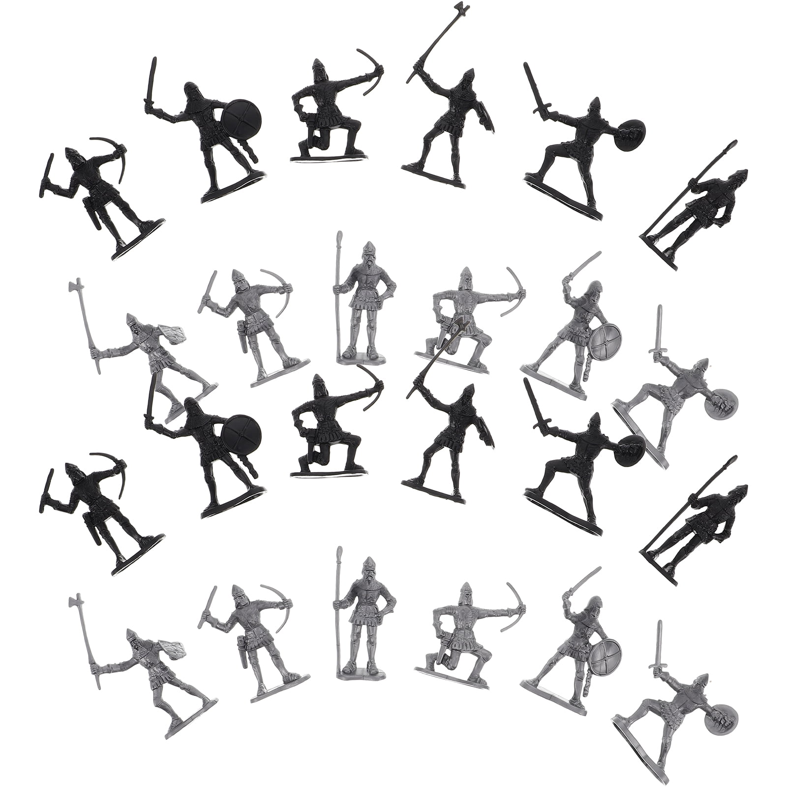 60 Pcs Army Men Toys Action Figures Knight Medieval - Walmart.com