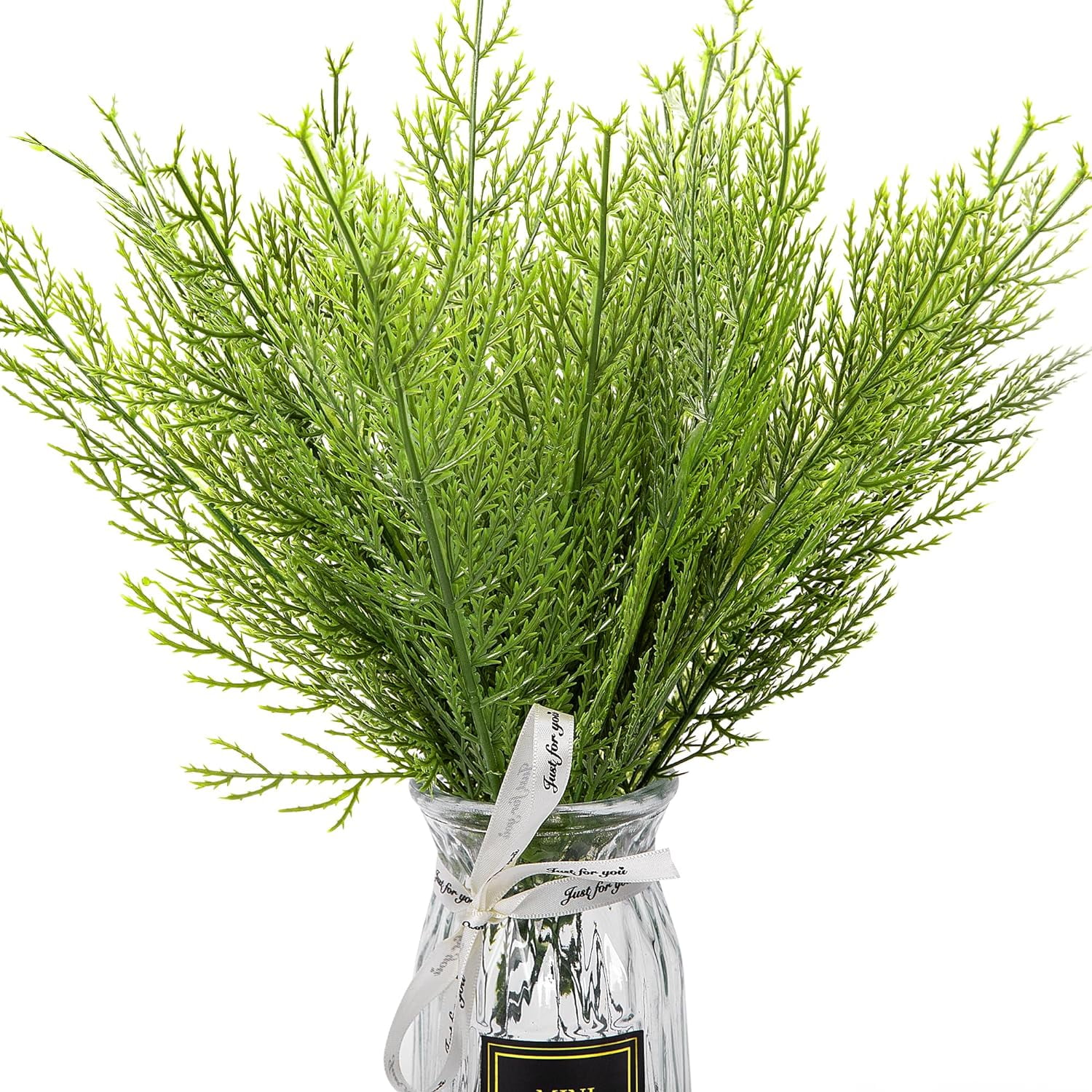 60 Pcs Artificial Pine Branches- 13.5 Inch Plastic Faux Pine Leaves ...