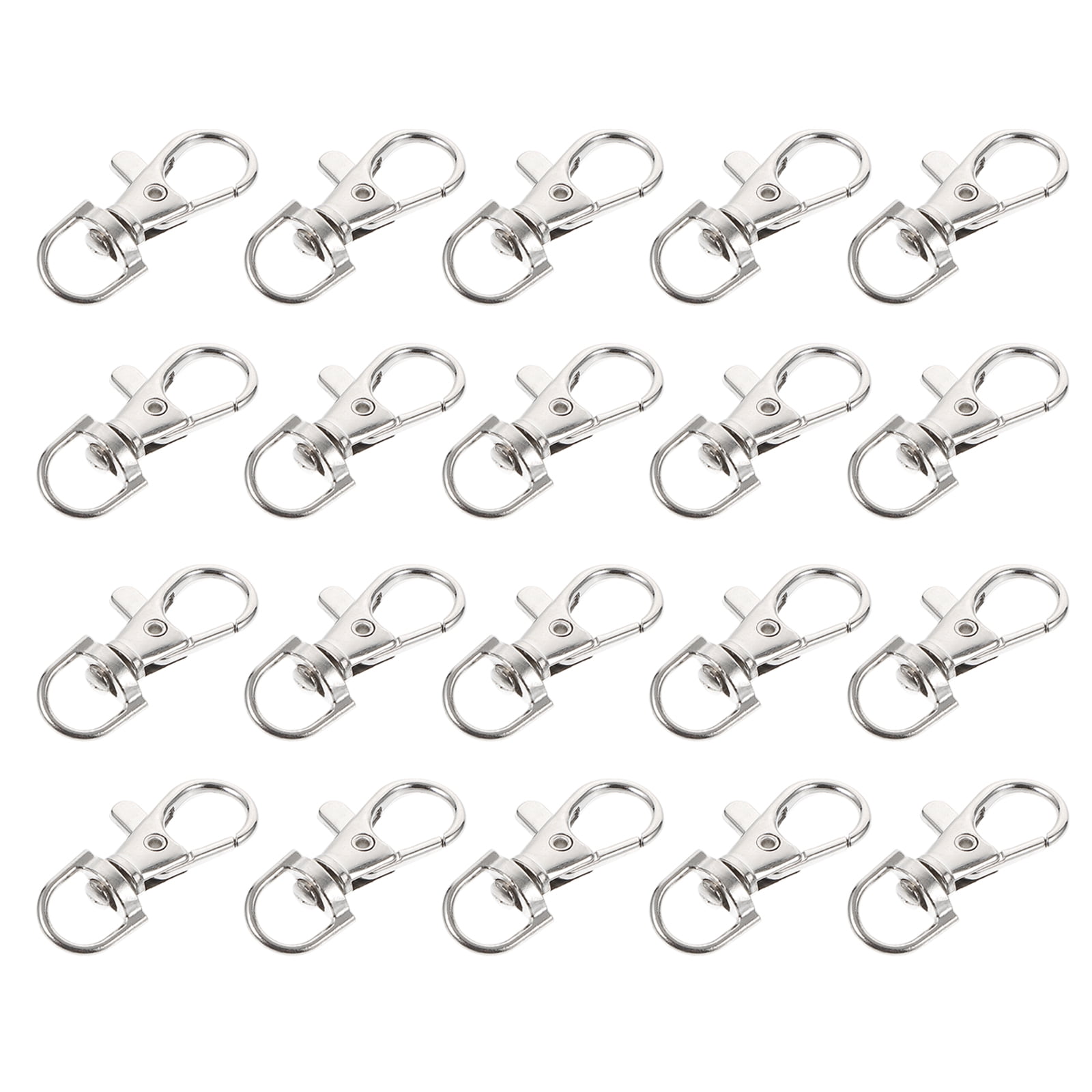 60 Pcs Birdcage Lock Cages for Cockatiels Pet Birds Metal Swivel Hooks ...