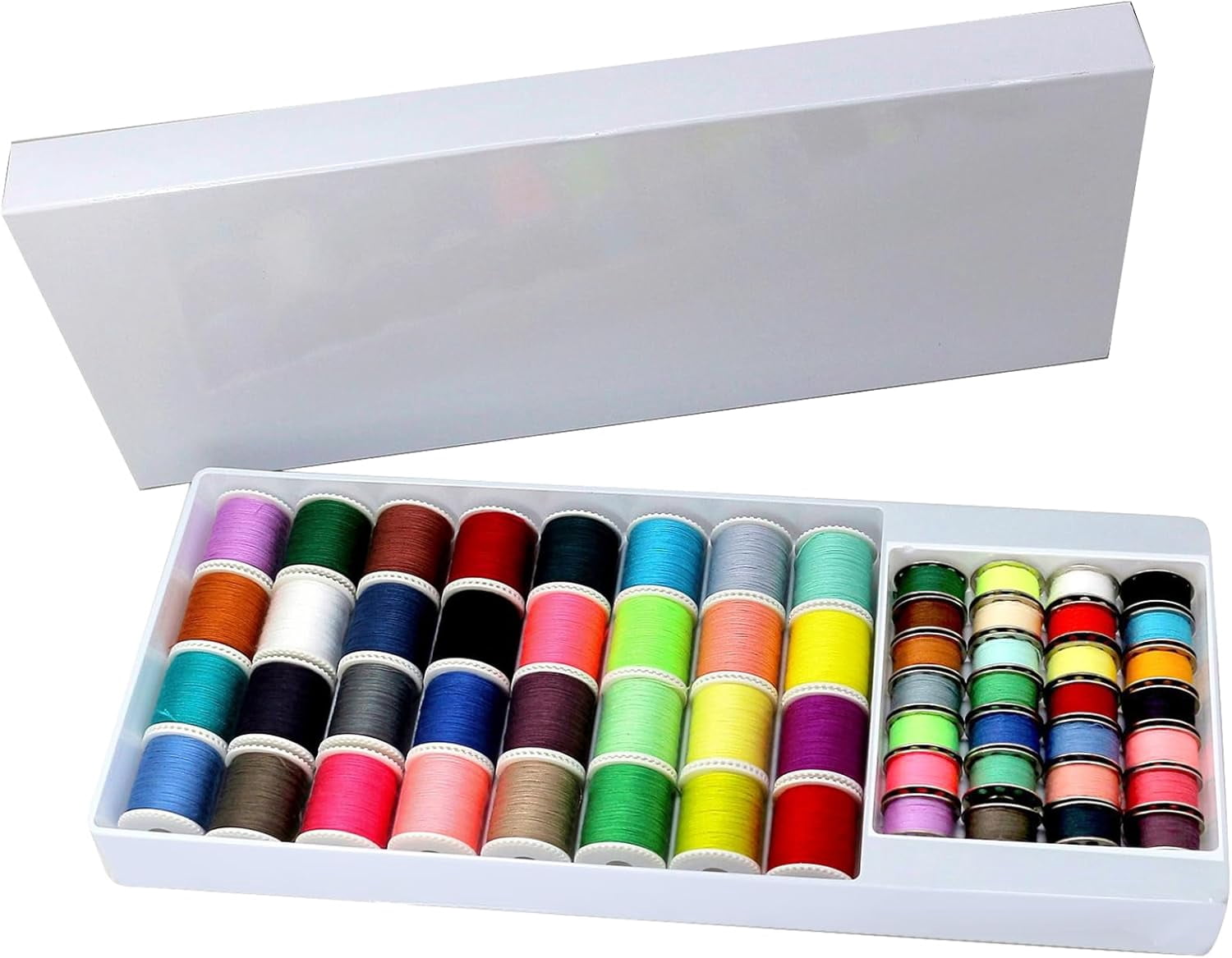 60 Pcs Bobbins Sewing Thread Kit,Thread Spools for Hand & Machine ...