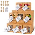 60 Pcs Brown Bakery Boxes with Window Individual Cupcake Boxes 4x4x2.5 ...