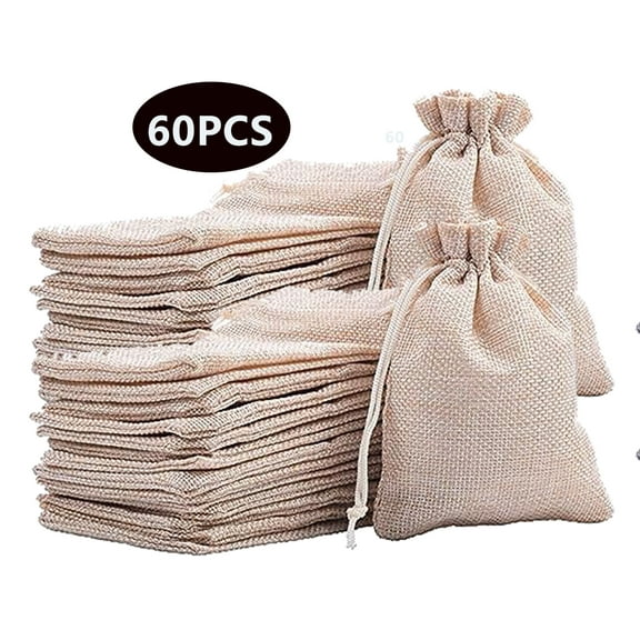 Gaeub Insects Of Flowers Print Christmas Burlap Bags with Drawstring ...