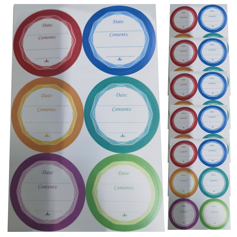 60 Pcs Card Labels Date Sticker Easy to Use Stickers Identification ...