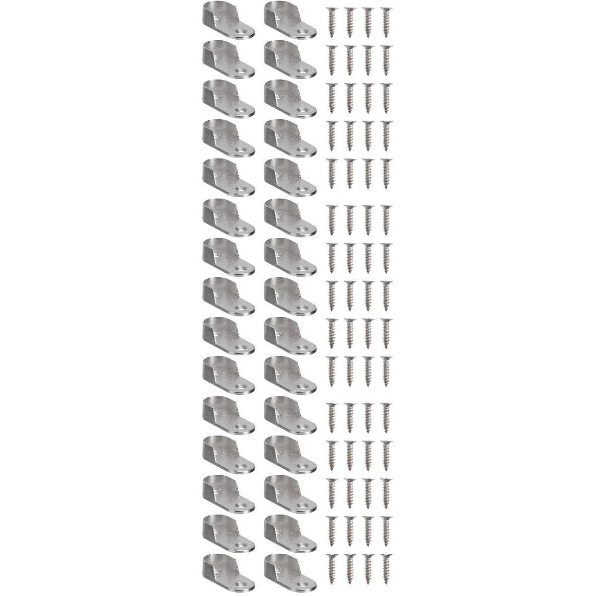 60 Pcs Closet Rod Bracket Curtain Corner Pipe Shelf Drapery Shower ...