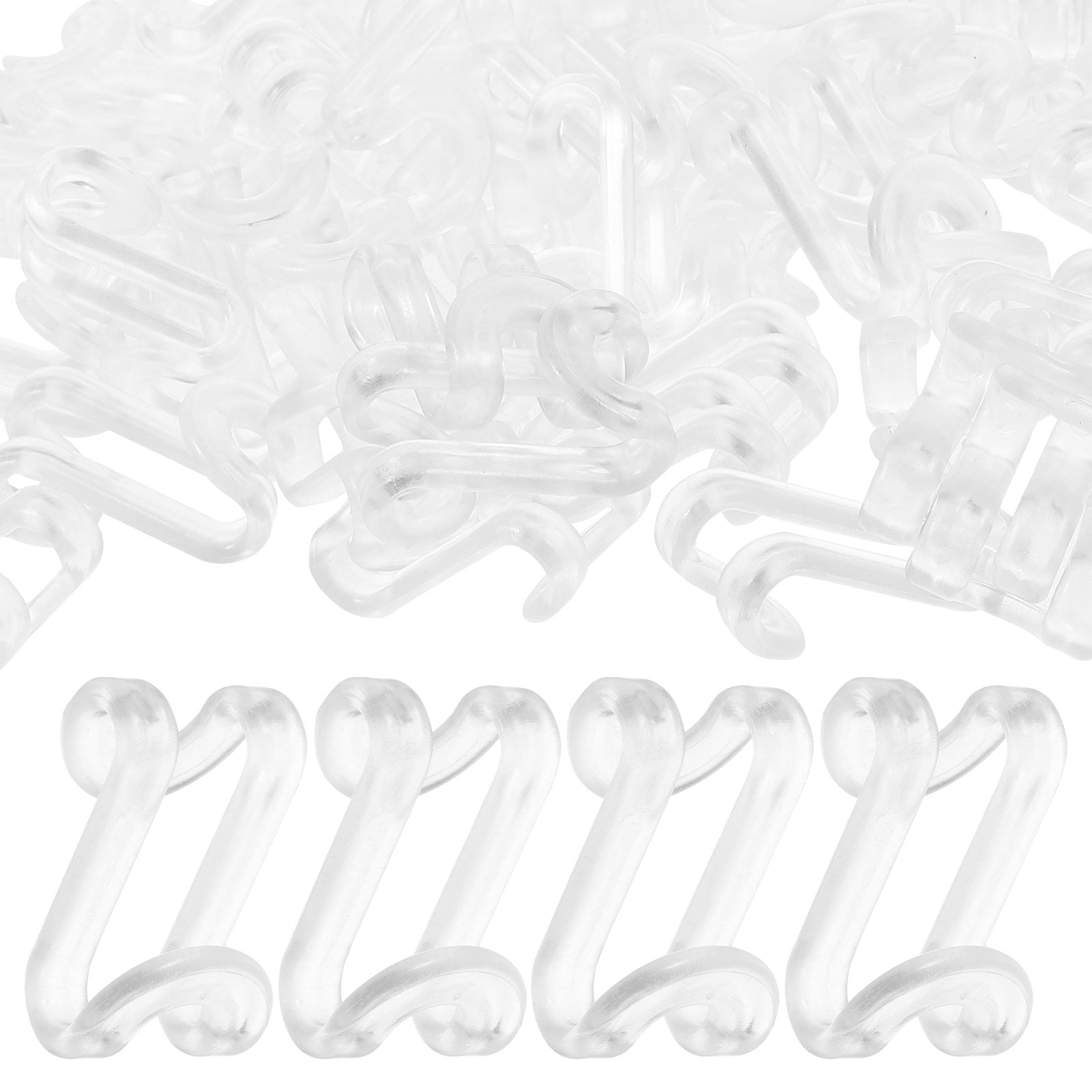 60 Pcs Clothes Hanger Stacking Hook Clothes Hanging Rack Connecting ...