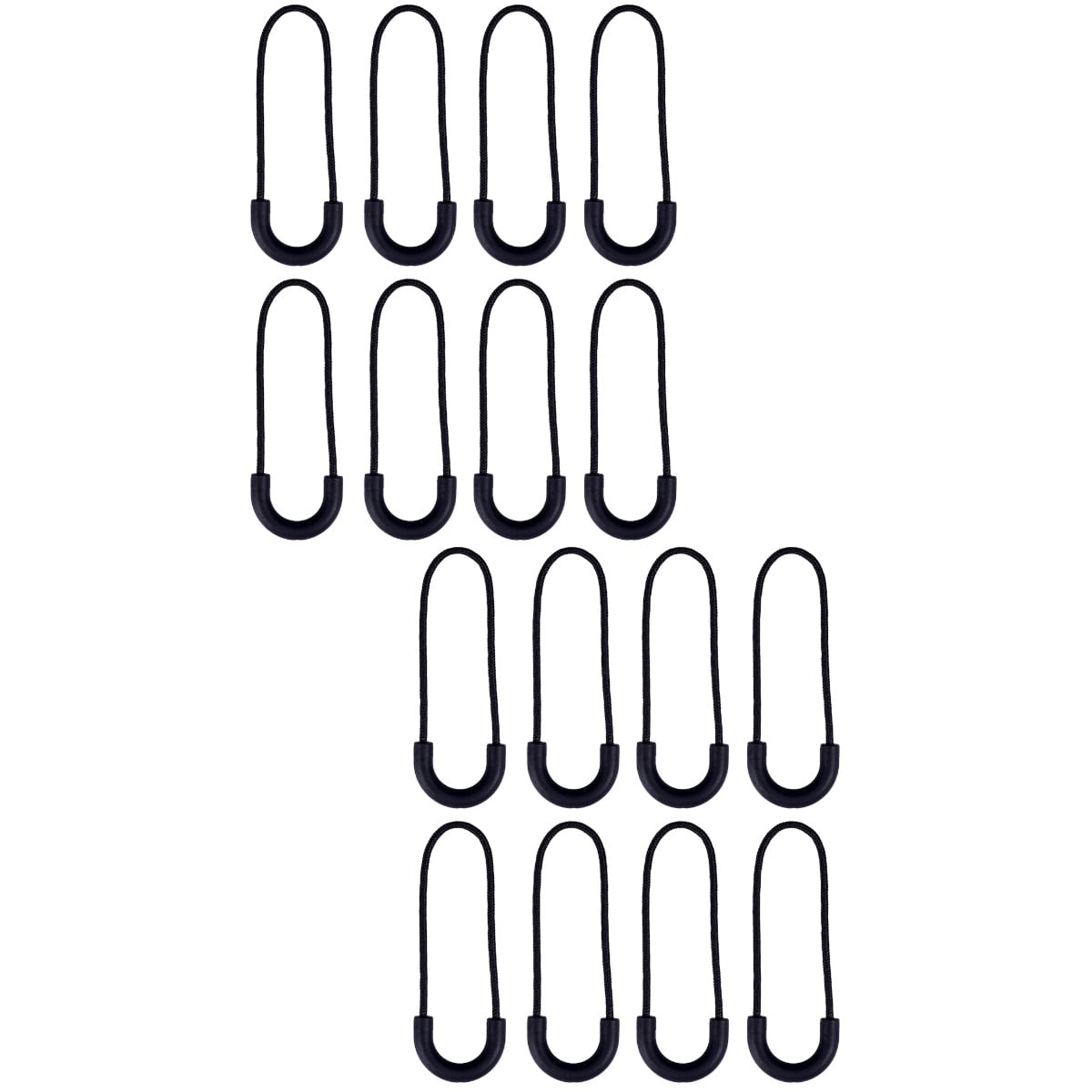 60 Pcs Clothing Labels Zipper Pull Cord Replacement Fastener Backpack ...