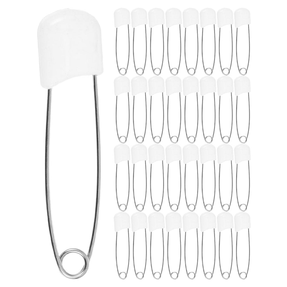 Diaper Pin Clothing Safety Pins Face Diapers White Zinc Alloy Pp Infant ...