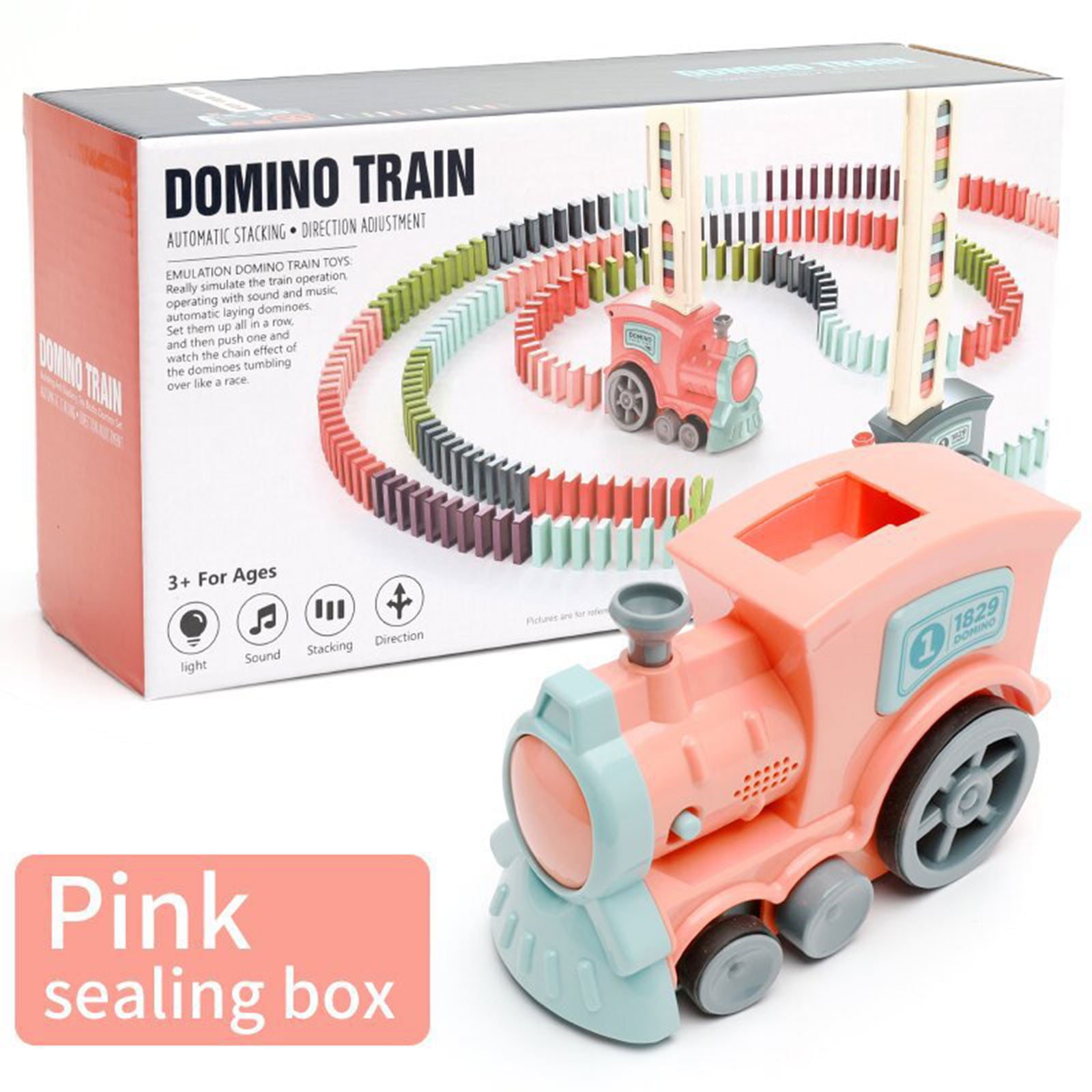 60 Pcs Domino Train Set - Automatic Rally Setter for Boys & Girls ...