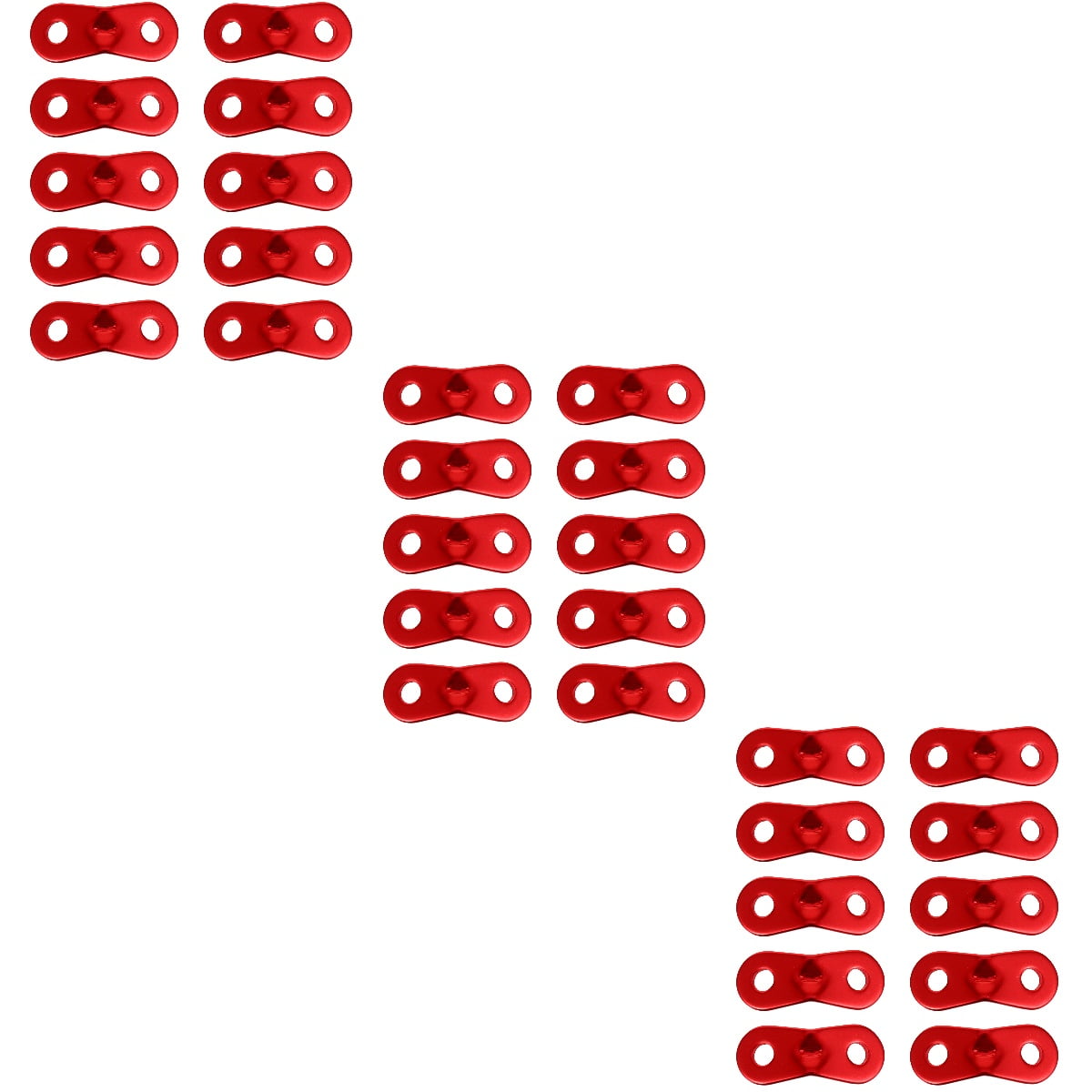 60 Pcs Double Eye Wind Rope Buckle Aluminum Alloy Cord Fastener ...