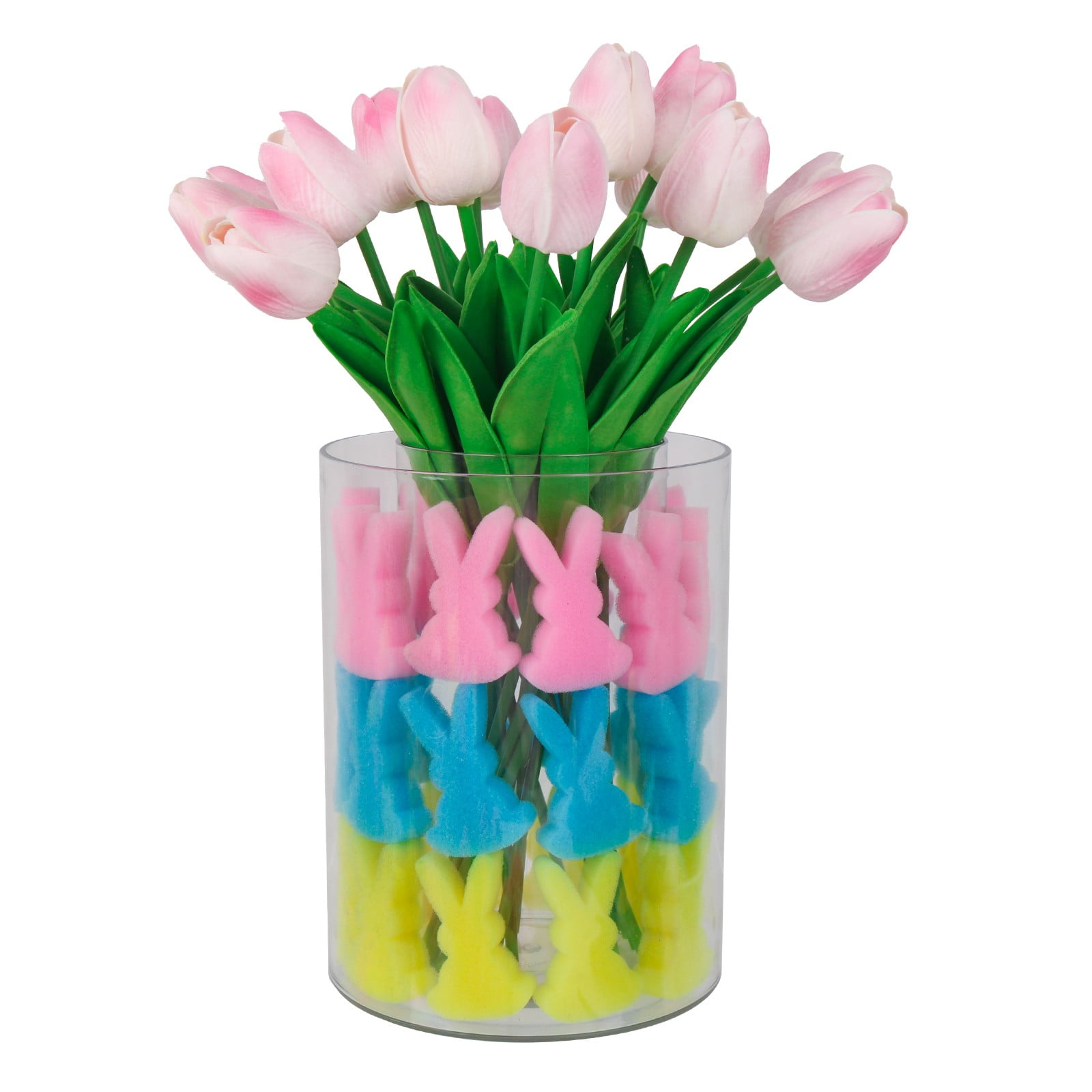 60 Pcs Easter Sponge Bunnies Vase Filler, Easter Peeps Sponges, Sponge ...