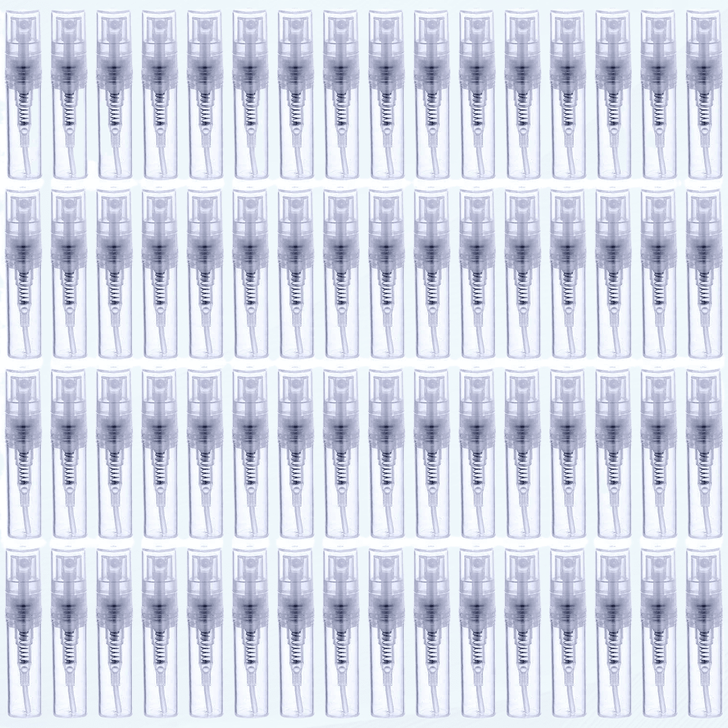 60 Pcs Empty Plastic Spray Bottles Perfume Bottle vials small mini ...