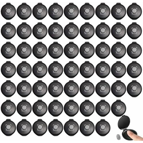 60 Pcs Fingerprint Ink Pad Black Finger Print Stamp Pad Mini Inkless ...