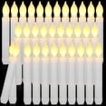 60 Pcs Flameless LED Taper Candle Battery Operated Flickering LED with ...
