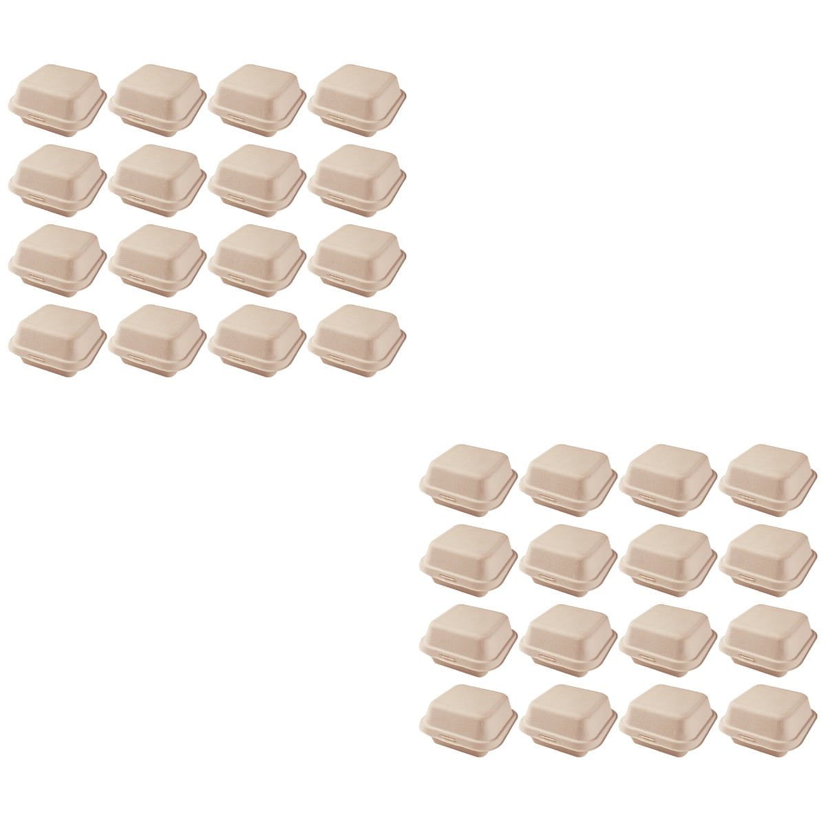 60 Pcs Food Holder to Go Containers for Takeout Boxes Lunchez Hamburger ...