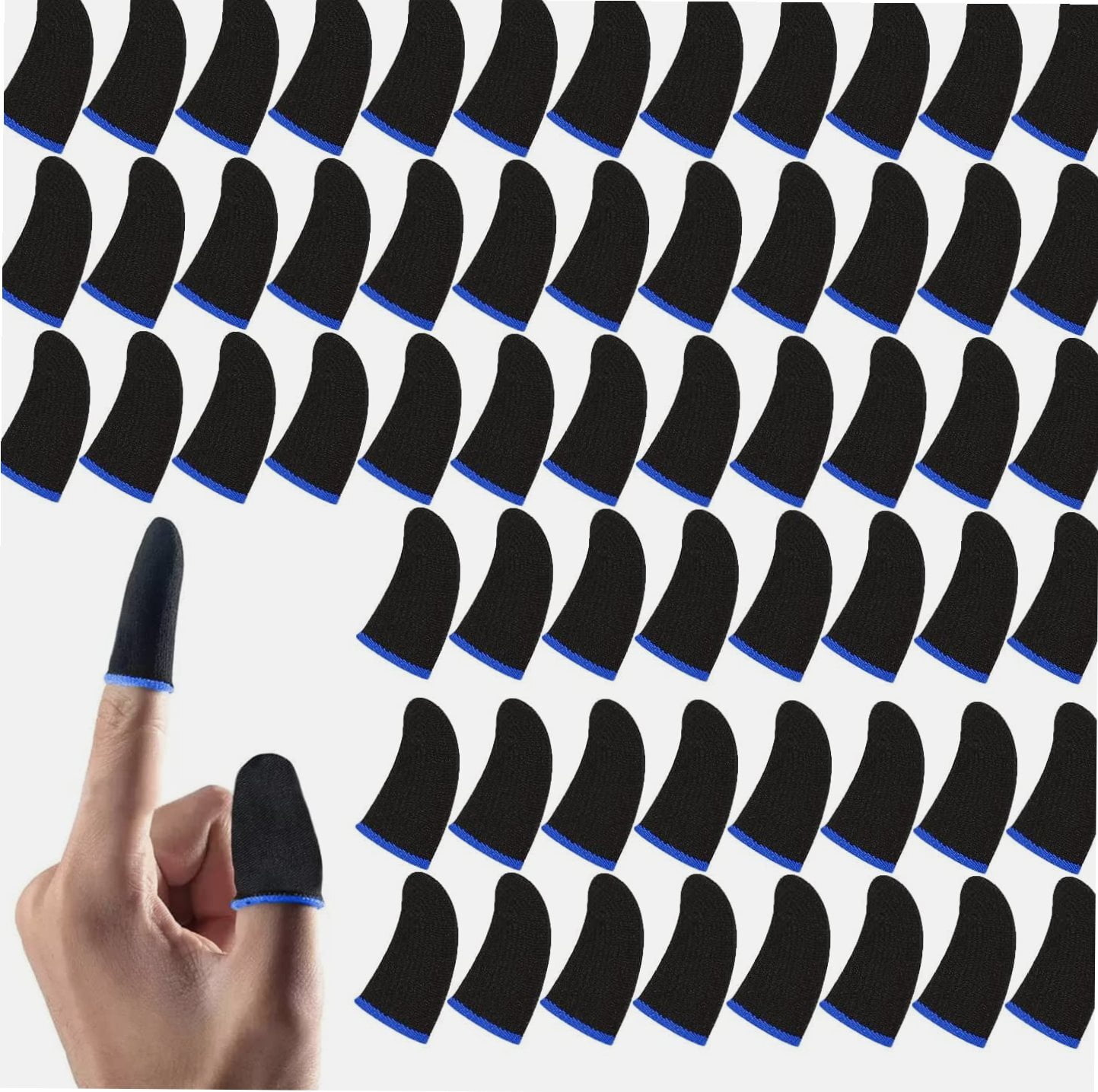 60 Pcs Game Finger Sleeves, Mageeki Thumb Finger Sleeves for Gaming ...