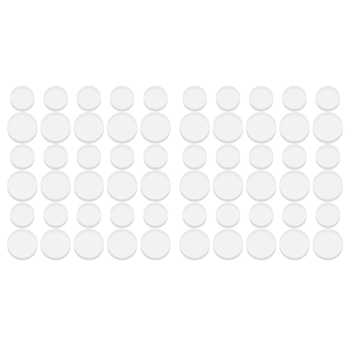 60 Pcs Glass Non-Slip Gel Pad Drawer Bumpers Clear Rubber Kitchen ...