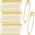 60 Pcs Gold Safety Pins Gold Sewing Pin 1.8 inch/45 mm Large Safety Pin ...