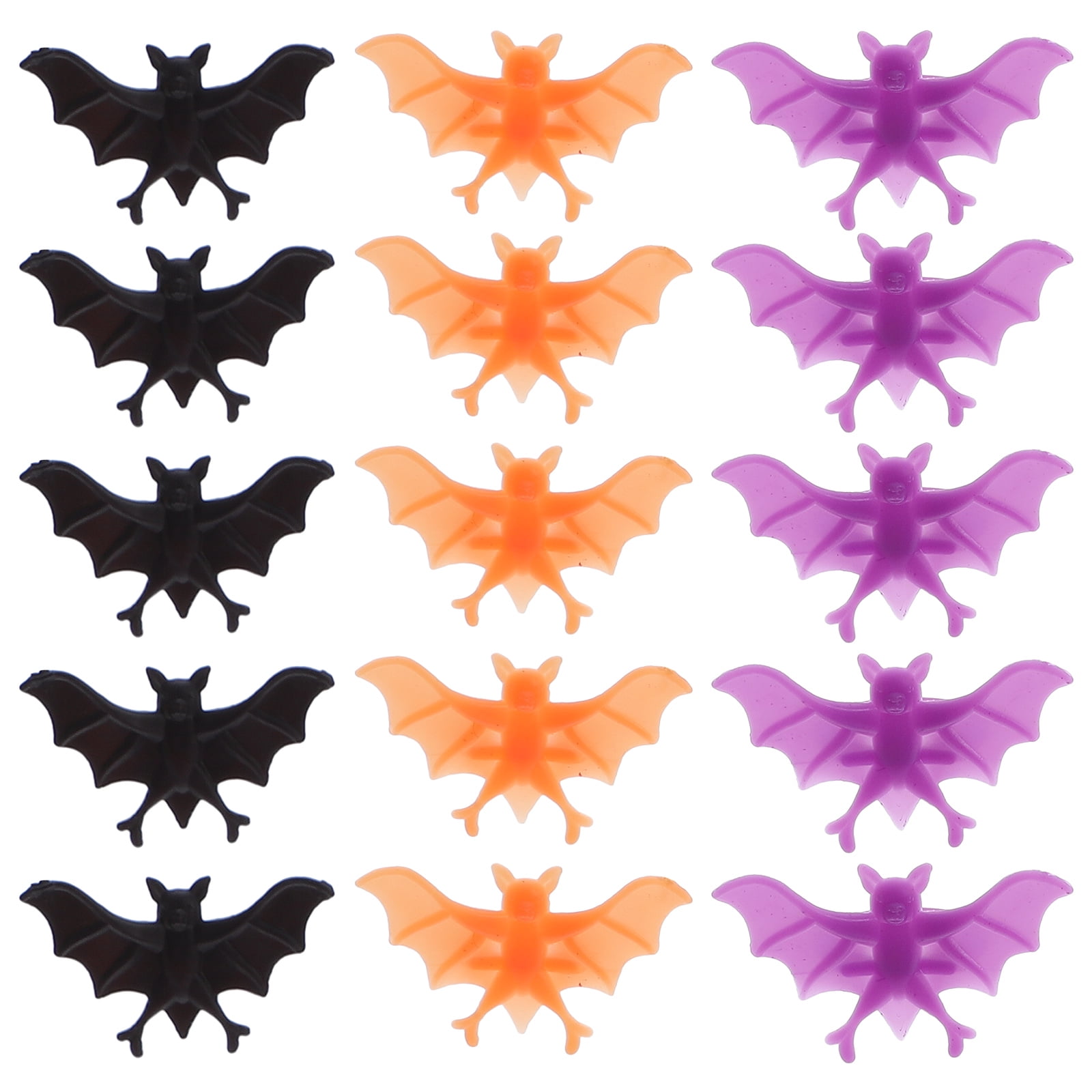 60 Pcs Halloween Kids Decor Rings Bat Ring Festival Ring Man 3.5X2.2CM ...