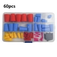 60 Pcs High Temp Silicone Rubber Tapered Plug Kit,Silicone Plugs ...