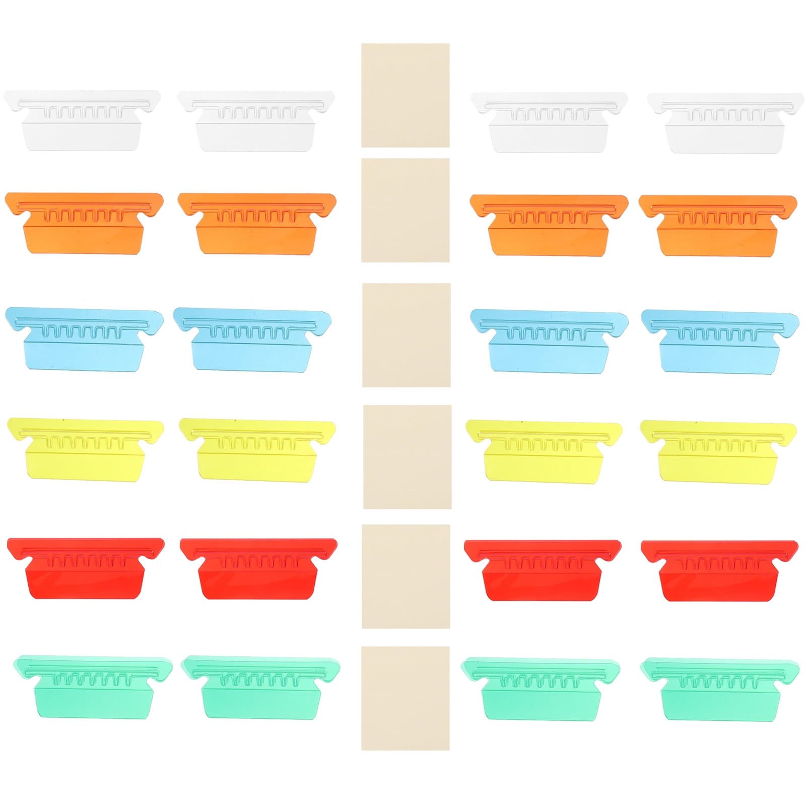 60 Pcs Hotel Folder Tabs Supplies Hanging File Cabinet Inserts ...