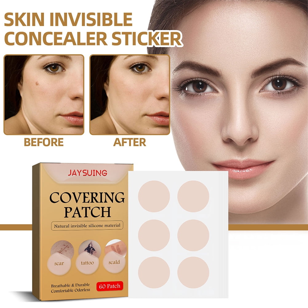 60 Pcs Invisible Skin Tone Concealer Sticker Waterproof Ultra Thin Skin ...