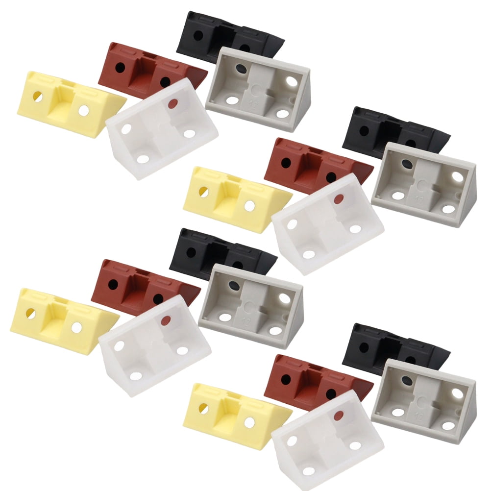 60 Pcs Joint Fastener Wardrobe Back Angle Code Furniture Hardware Shelf ...