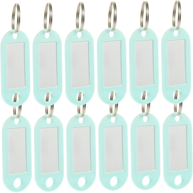 60 Pcs Key Tag Key Tags Plastic Travel Tags Colored Tabs Car Key Chain ...