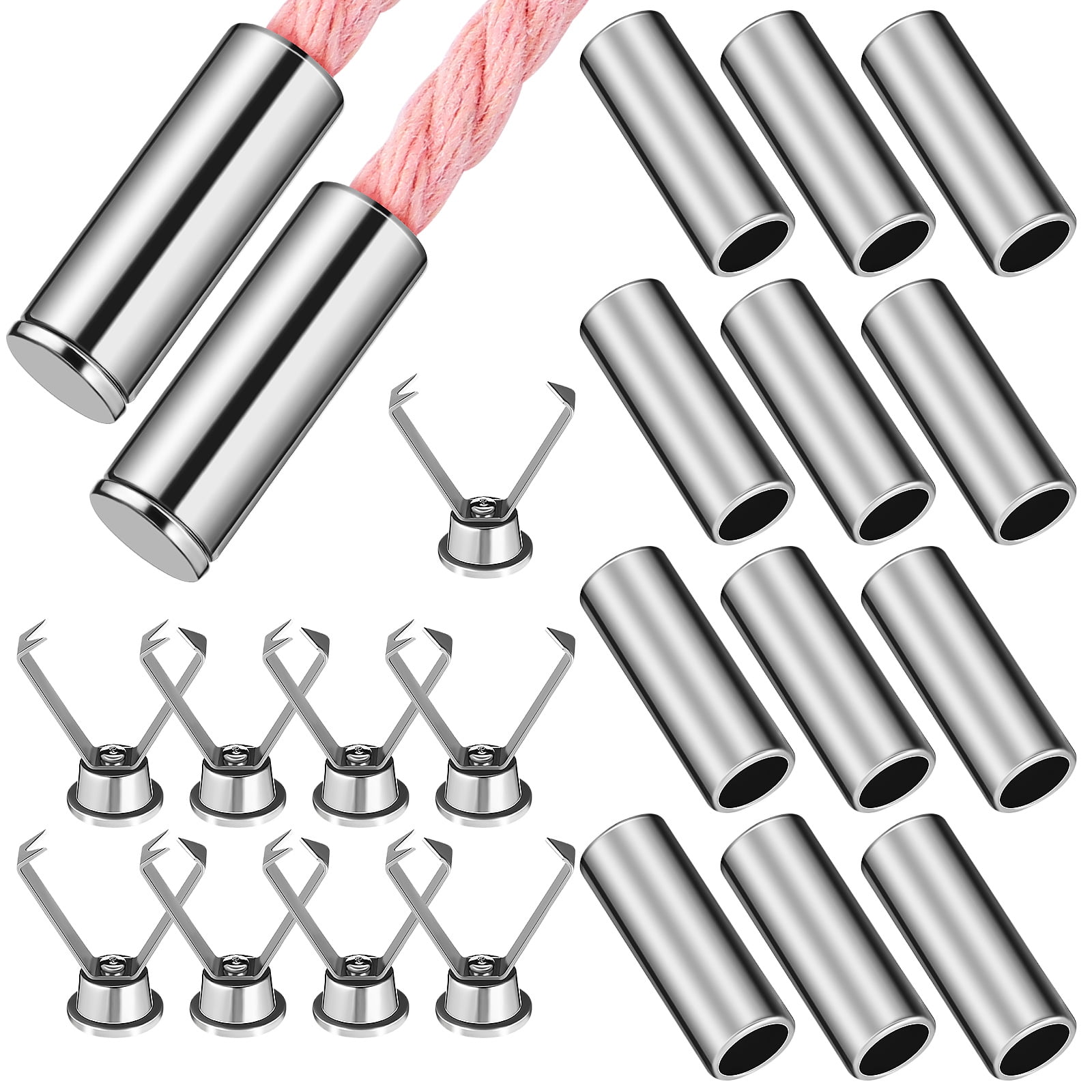 60 Pcs Lace Tail Shoe Decorations Charms Rope Stopper - Walmart.com