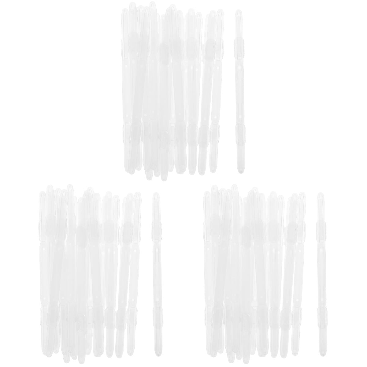 60 Pcs Loose Leaf Binder Plastic Paper Clips File Folder Punch Hole ...
