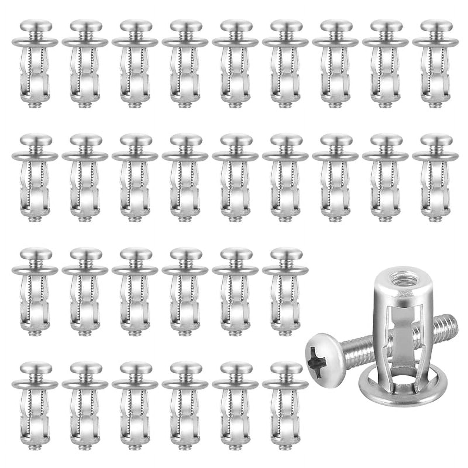 60 Pcs M 4 X 20 Hollow Door Anchor Set, Cavity Fixing Wall Anchors for ...