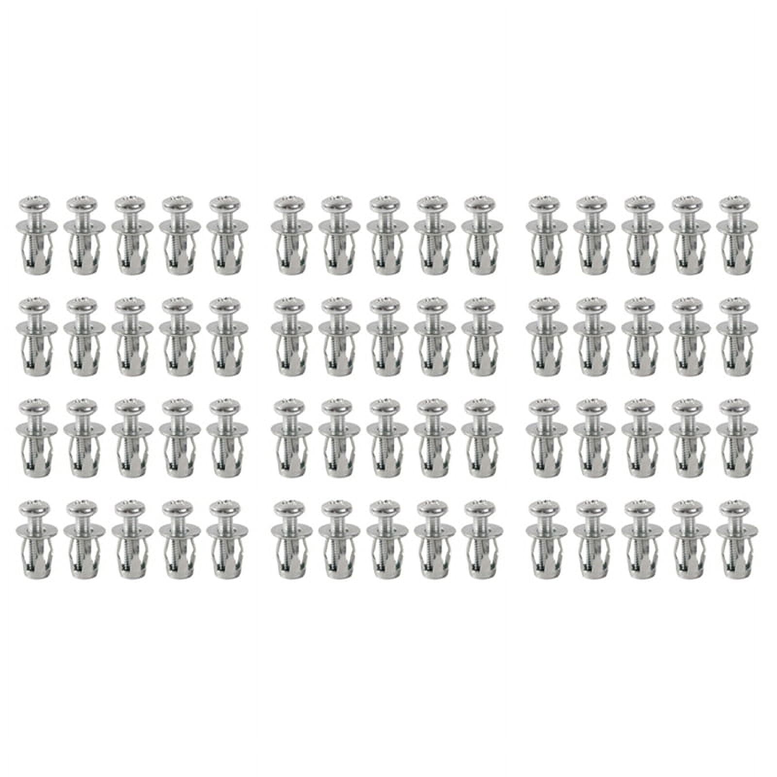 60 Pcs M5x25 Jack Nuts Car Metal Screw Petal Nuts with Screw for Hollow ...