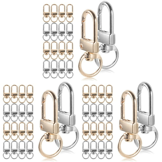 60 Pcs Metal Keyring Hooks Key Ring Clip Keyring Hooks Keychain Metal ...