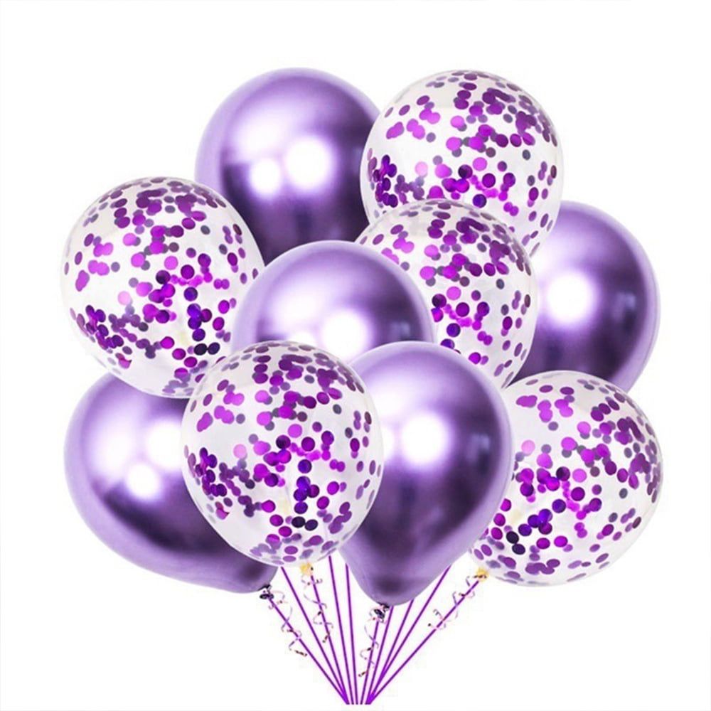 60 Pcs Metal sequins balloon set Latex Balloons | Party Balloons 12 ...
