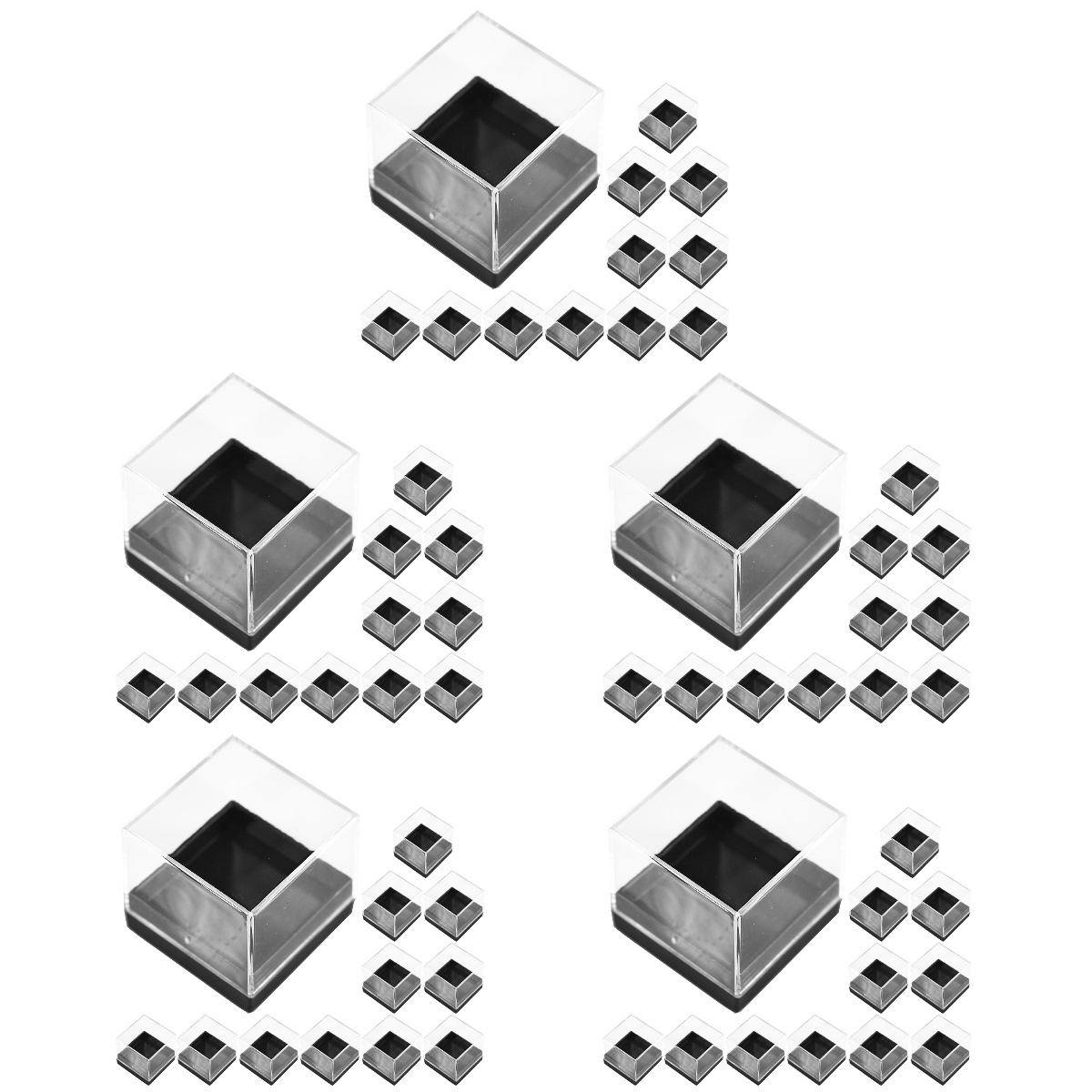 MERRYHAPY 60 Set Plastic Specimen Box for Mineral Storage and Display ...