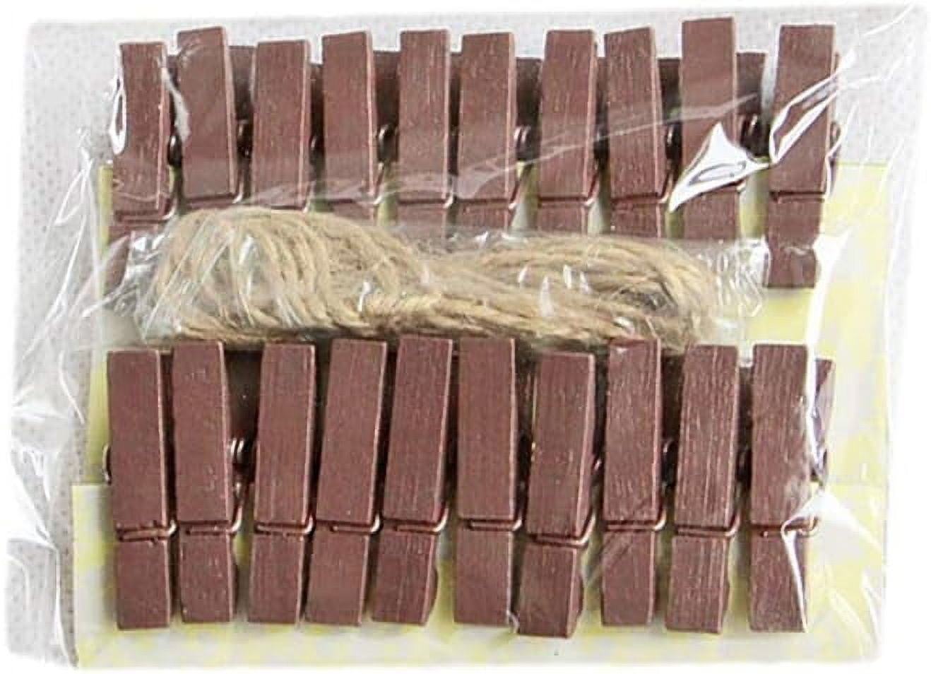 60 Pcs Mini Wooden Pegs Clips Colorful Clip Photo Holders Clothespins ...