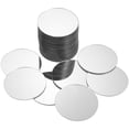 60 Pcs Mirror Tiles Self Adhesive Small Mirrors for Crafts Round ...