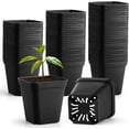60 Pcs Nursery Pots 2.7 Inch, Plastic Seed Starting Pot with Drainage ...