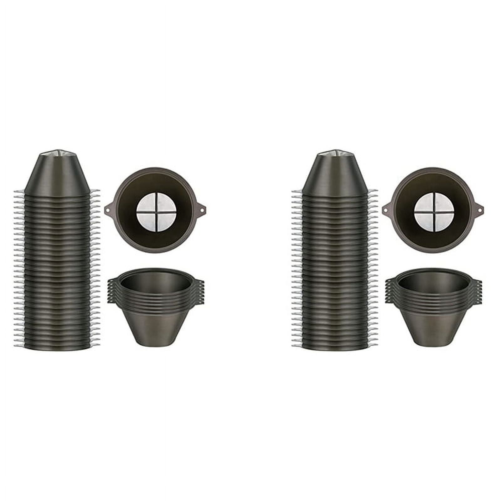 60 Pcs Paint Filter 100 mm Plastic Paint Strainer with Fine Nylon Mesh ...