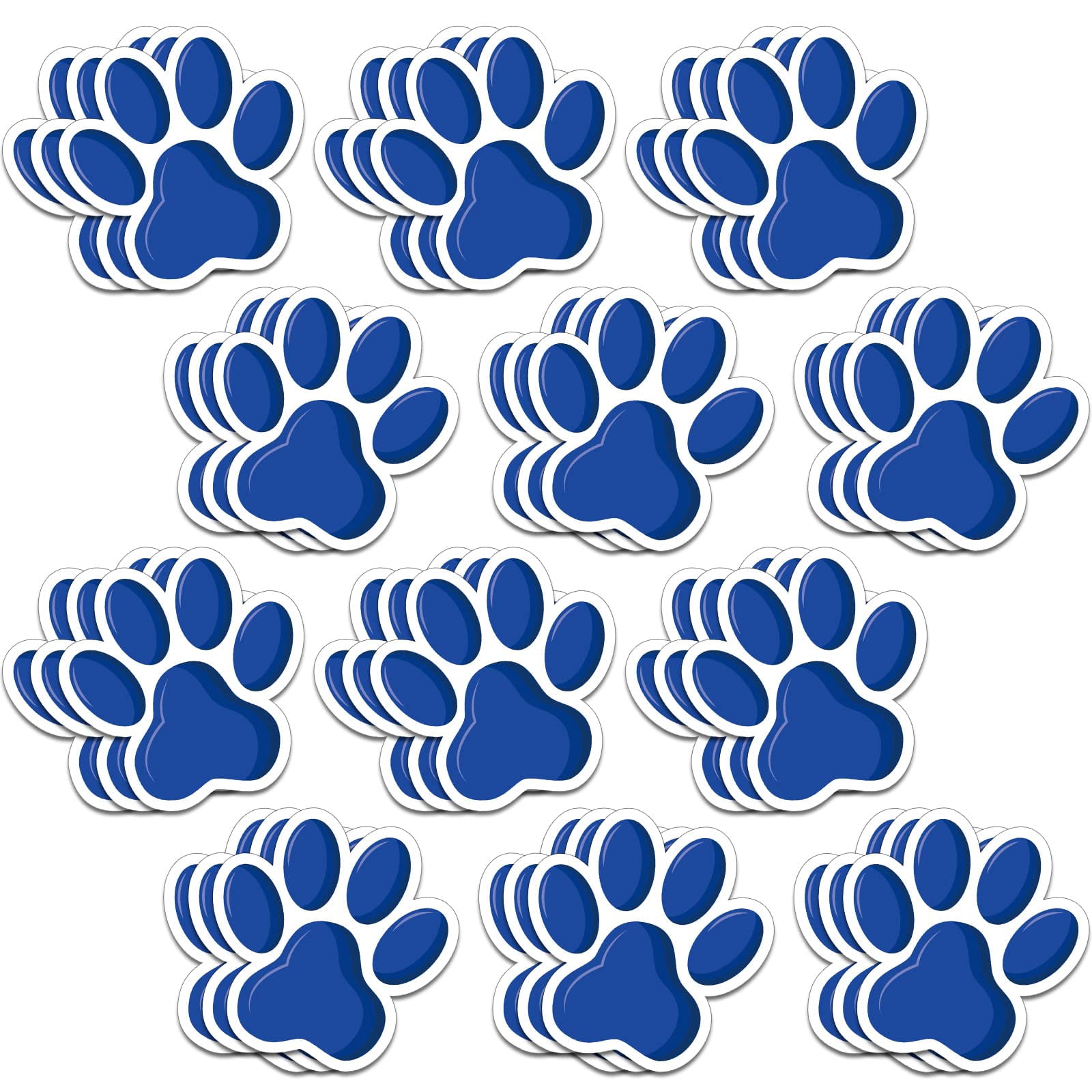 60 Pcs Paw Prints Cutouts Mini Paw Print Accents Decor Paw Cut Outs Paw ...