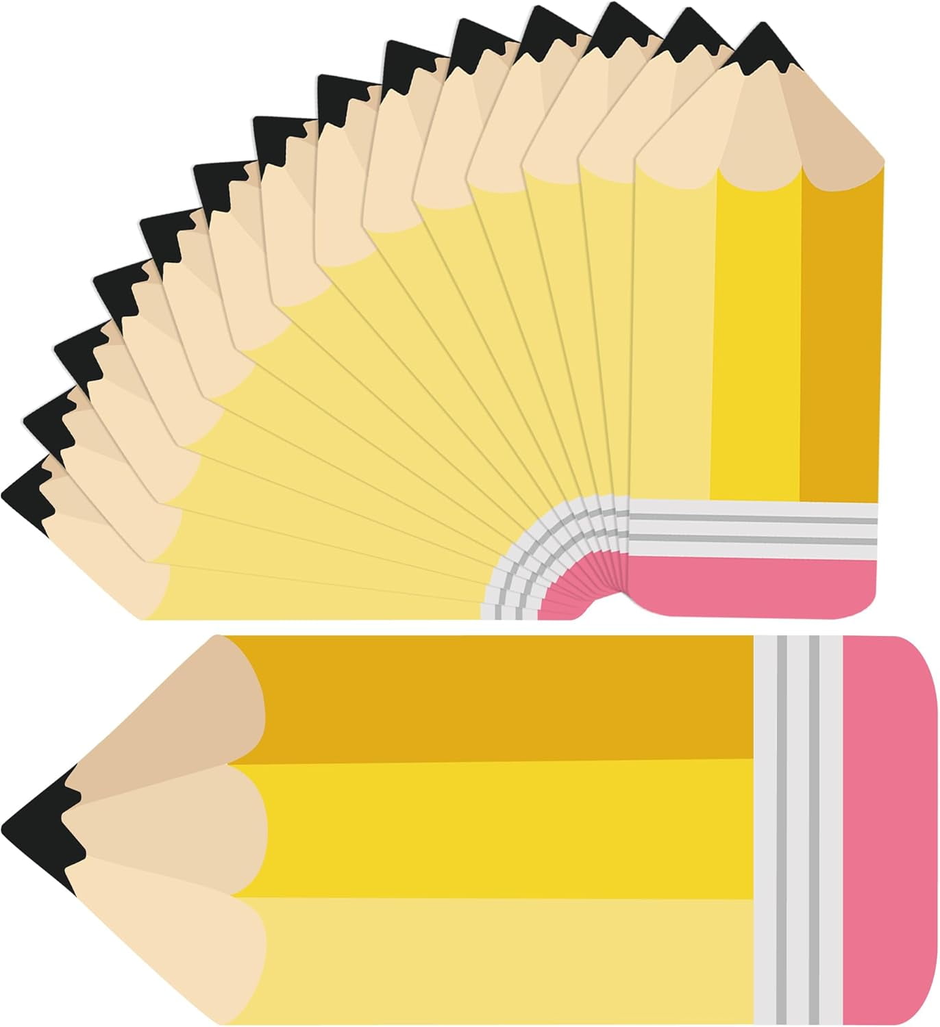 60 Pcs Pencil Cutouts Pencil Name Tags Classroom Pencils Bulletin Board ...